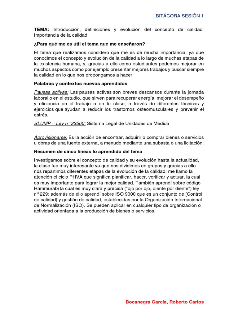 Evolución y Concepto de Calidad | PDF | Crecimiento personal y profesional