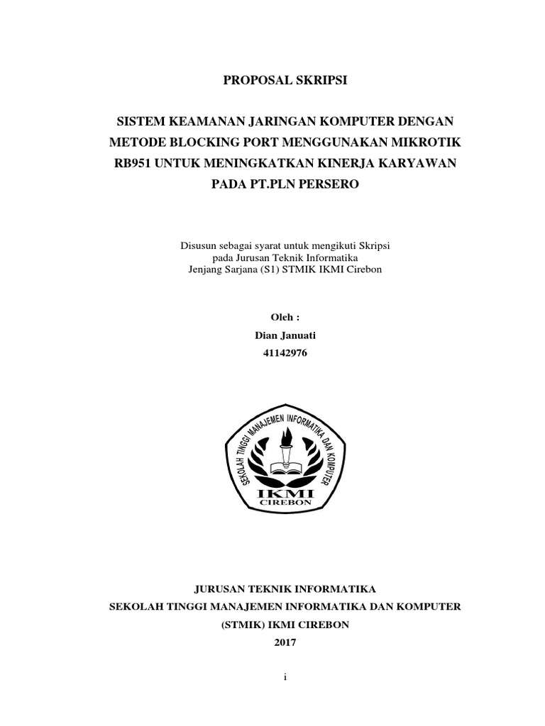 Proposal Dian J | PDF