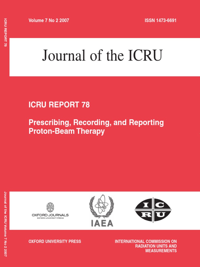 Icru 78 | PDF | Applied And Interdisciplinary Physics | Physics