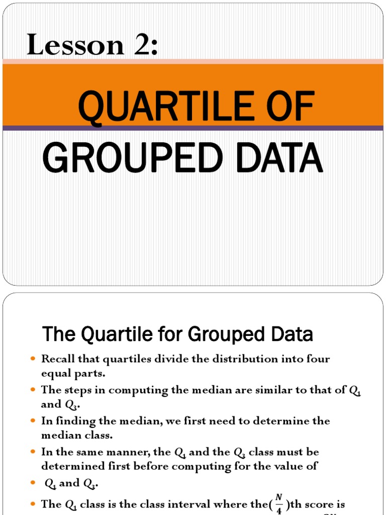 QUARTILE | PDF | Median | Mathematical Analysis