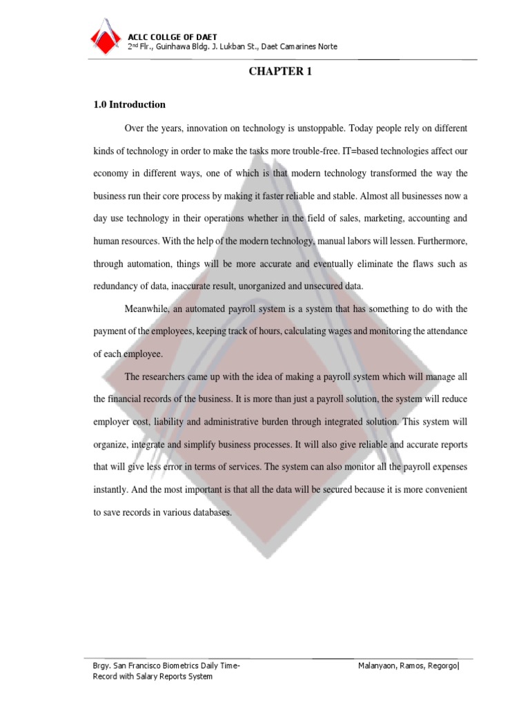 Chapter 1-4 PINAKA FINAL | PDF | Payroll | Employment