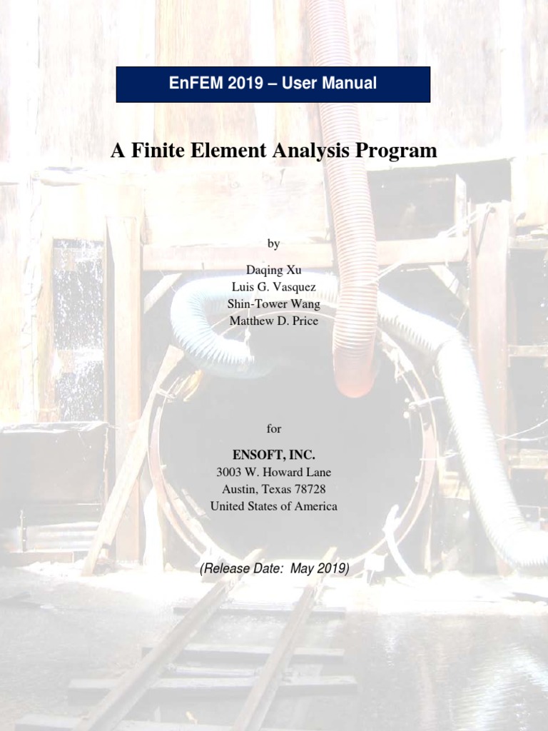 Enfem Users Manual | PDF | Plasticity (Physics) | Icon (Computing)