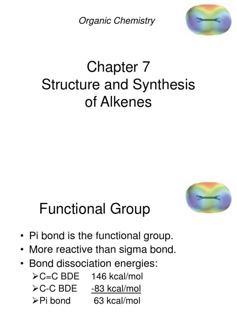 Structure and Synthesis of Alkenes: Organic Chemistry | PDF | Alkene ...