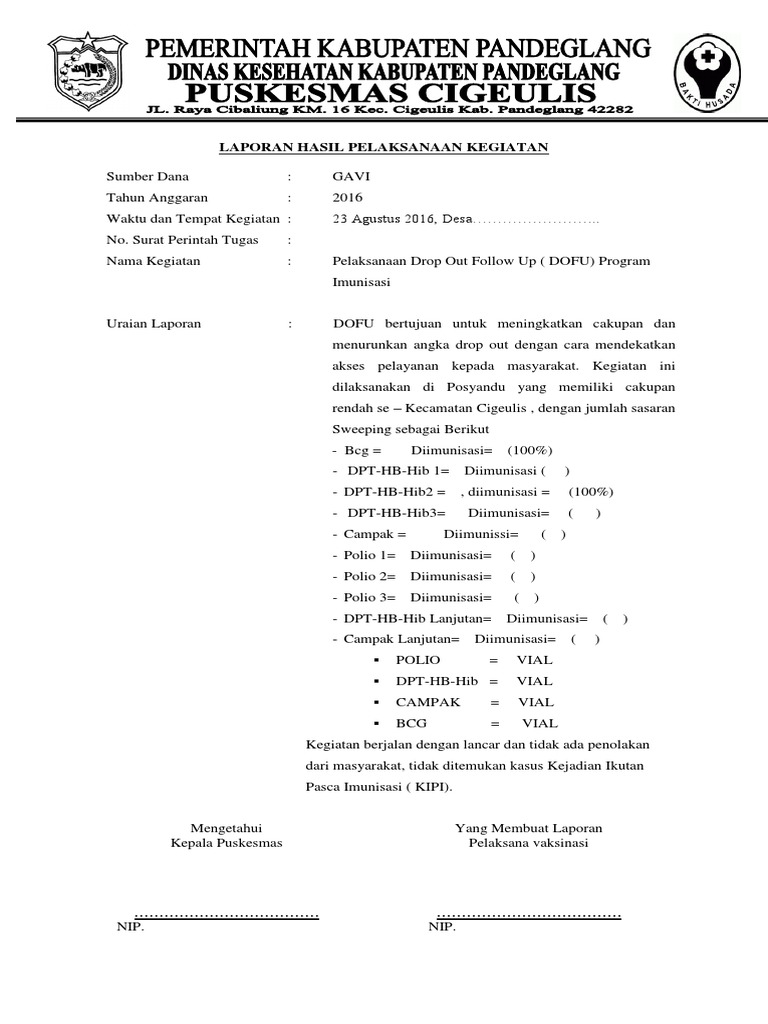 Contoh LHP | PDF
