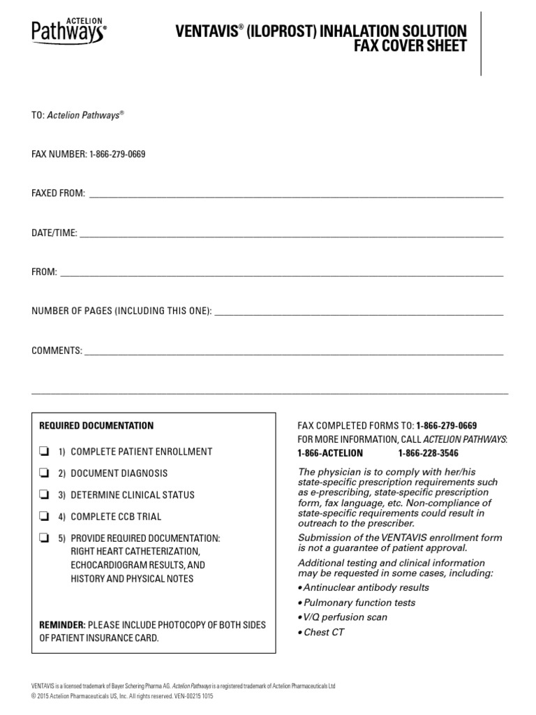 Ventavis PDF | PDF | Medical Prescription | Pharmacy