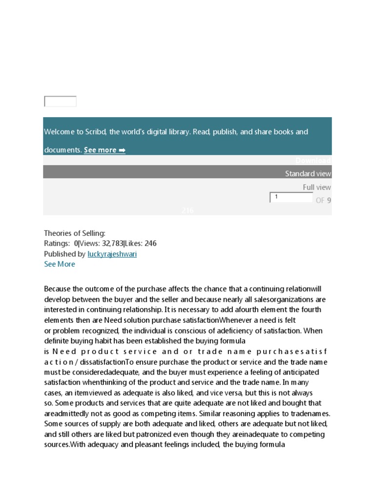 Class Note | PDF | Scribd | Behavior