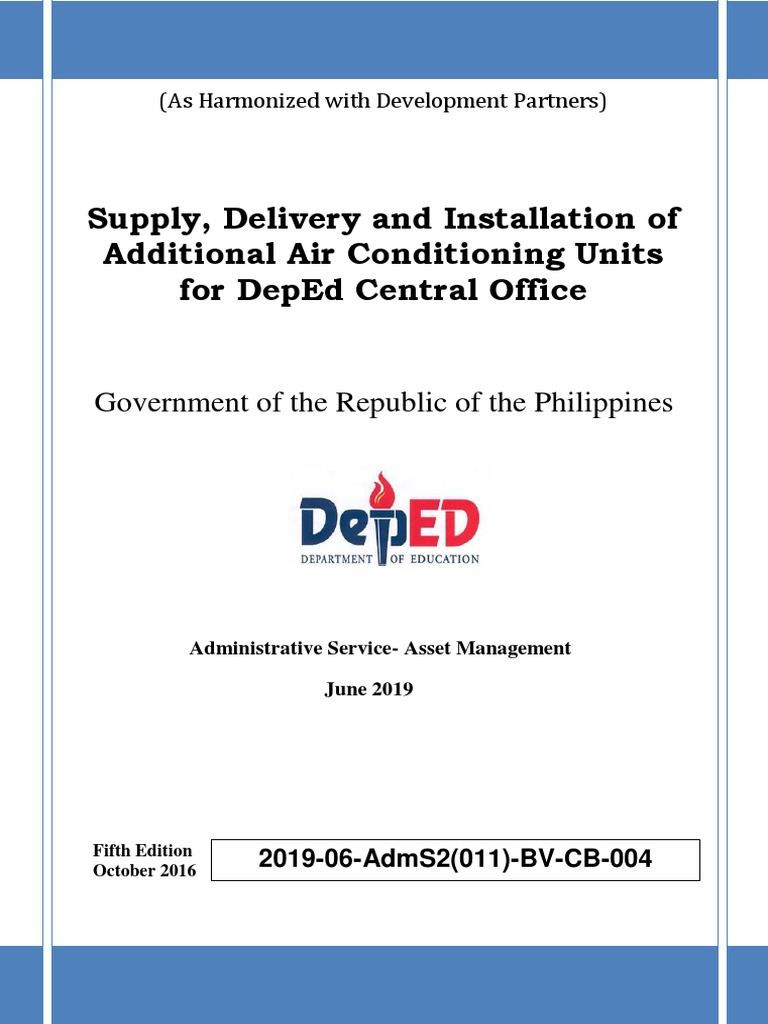 Supply, Delivery and Installation of Additional Air Conditioning Units ...