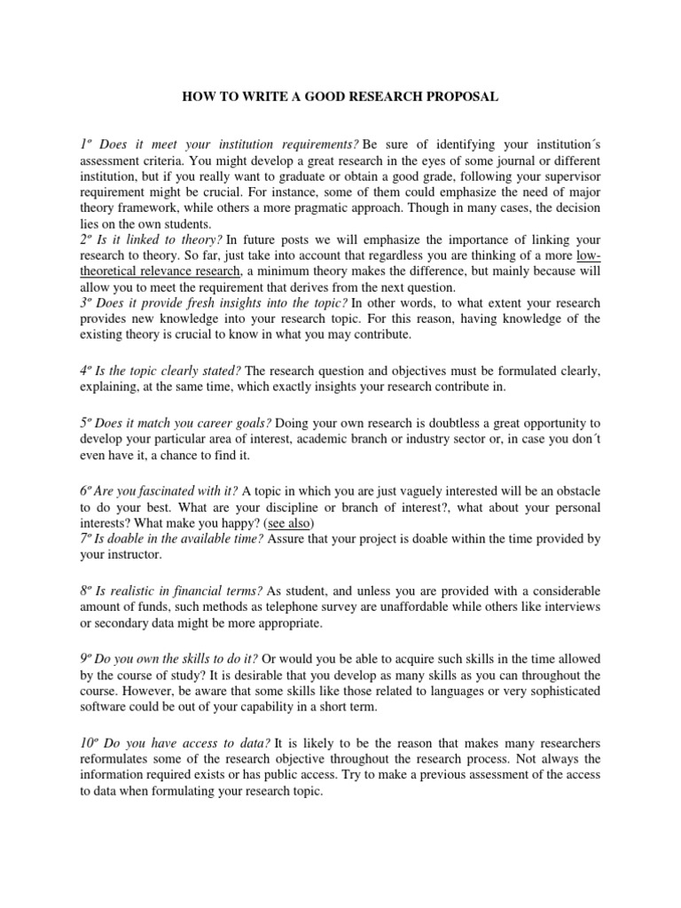 How To Write A Good Research | PDF | Question | Theory