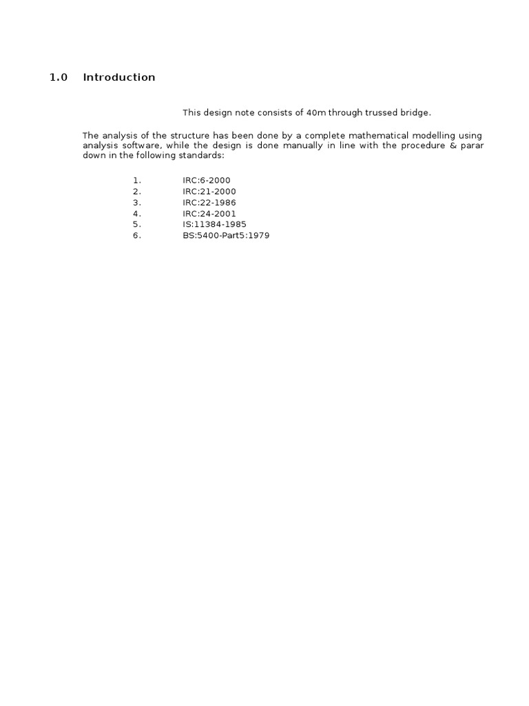 Steel Truss Bridge Design Example PDF | Download Free PDF | Truss ...