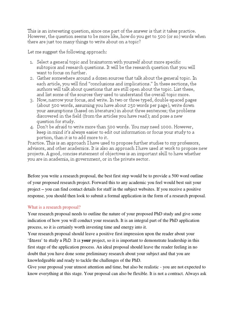 Crafting an Effective Research Proposal | PDF | Question | Expert