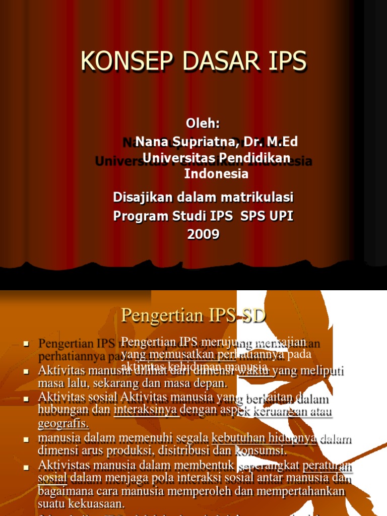 1 Materi Konsep Dasar Ips | PDF