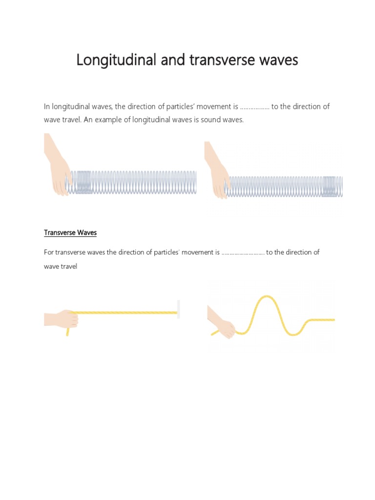 Longitudinal vs. Transverse Waves | PDF | Science & Mathematics ...
