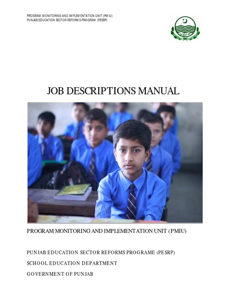Job Descriptions Manual Job Descriptions Manual Job Descriptions Manual ...