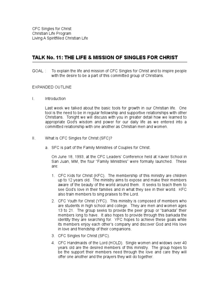Life and Mission of SFC | PDF | Sacred | Jesus