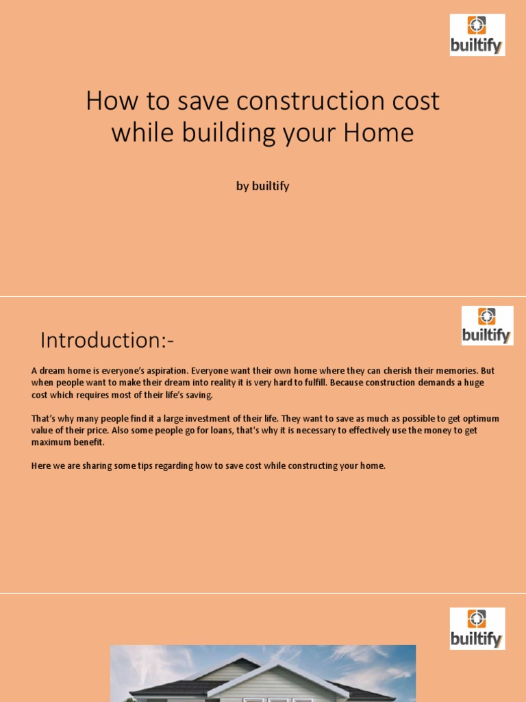 Cost-Saving Tips for Home Construction | PDF | Flooring | Brick