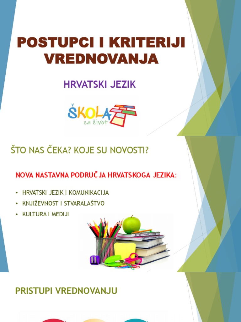 Postupci I Kriteriji Vrednovanja-Novo | PDF