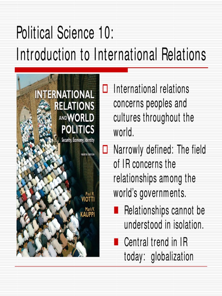 Political Science - Introduction | PDF | Cold War | Sovereign State