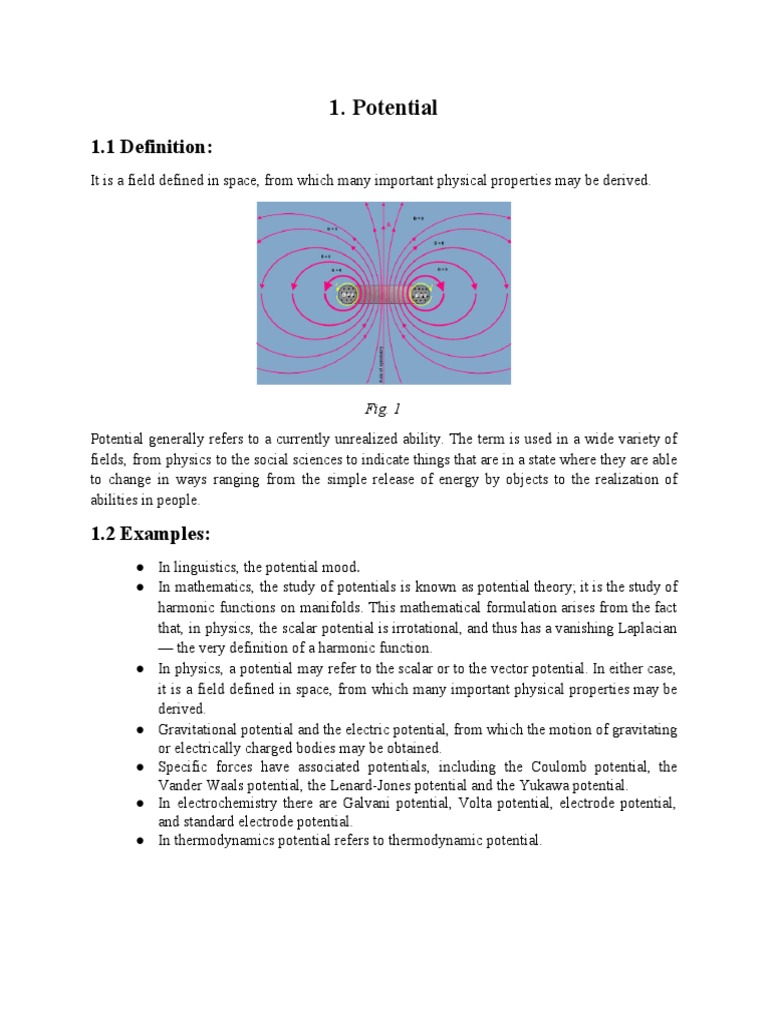 A Difference in Electric Potentials Arising Between Two Bodies That Are ...