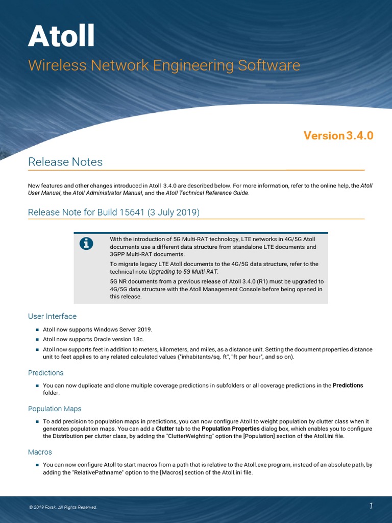 Atoll: Wireless Network Engineering Software | PDF | 4 G ...