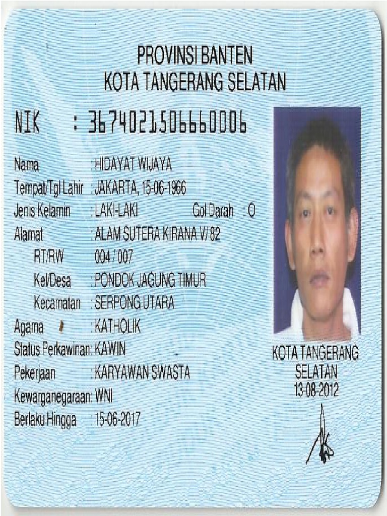 KTP Hidayat Wijaya Serpong | PDF