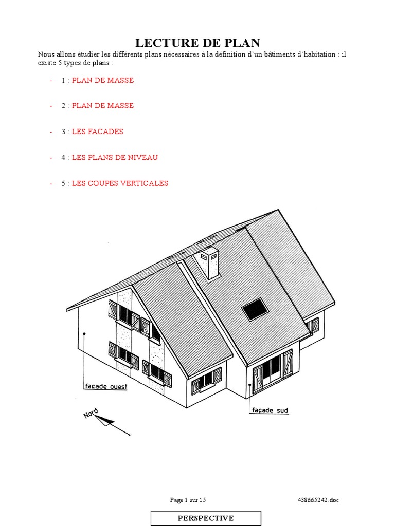 Lecture Plan Correction | PDF | Fenêtre | Ingénierie