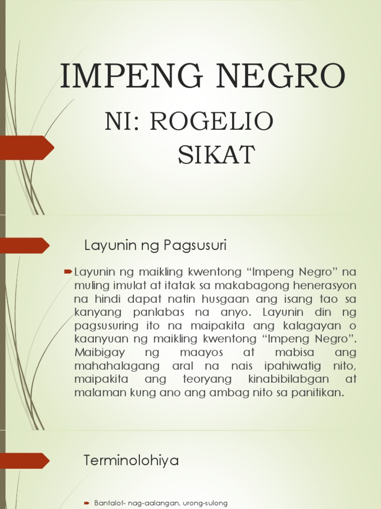 Impeng Negro | PDF