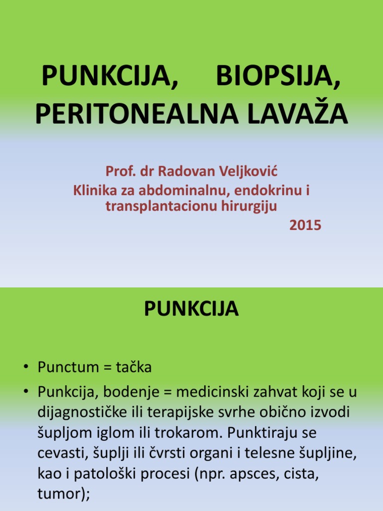 5 God Lavaza Punkcija Biopsija | PDF