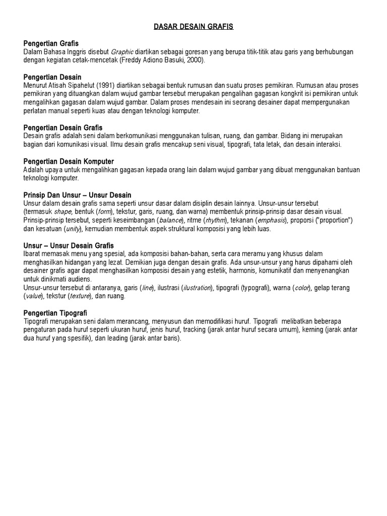 Modul 1 Dasar Desain Grafis | PDF