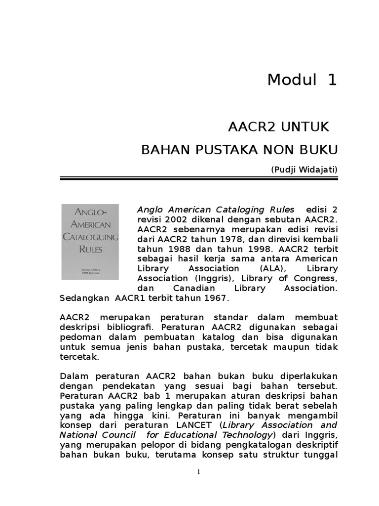 Modul 1 AACR2 BNB | PDF