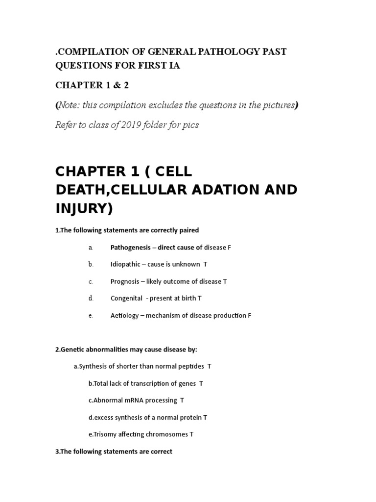 Compilation of Patho 1st Ia Ques | PDF | Wound Healing | Inflammation
