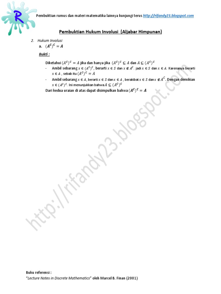 Pembuktian Hukum Involusi PDF | PDF