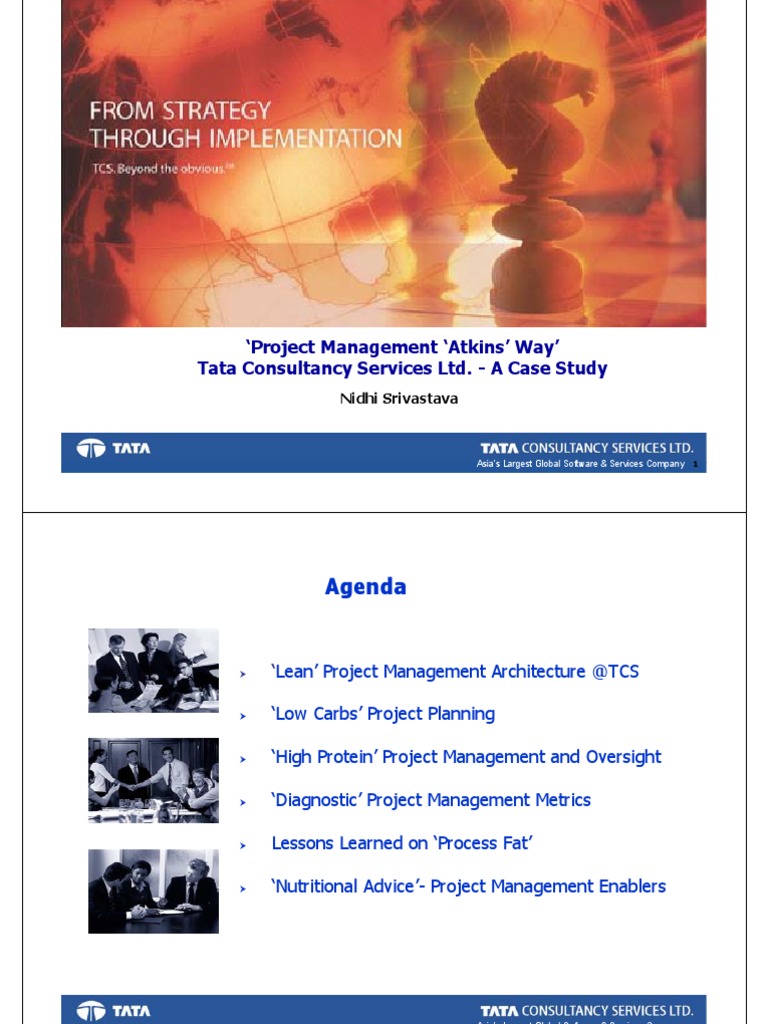 Project Management Atkins' Way' Tata Consultancy Services Ltd. - A Case ...