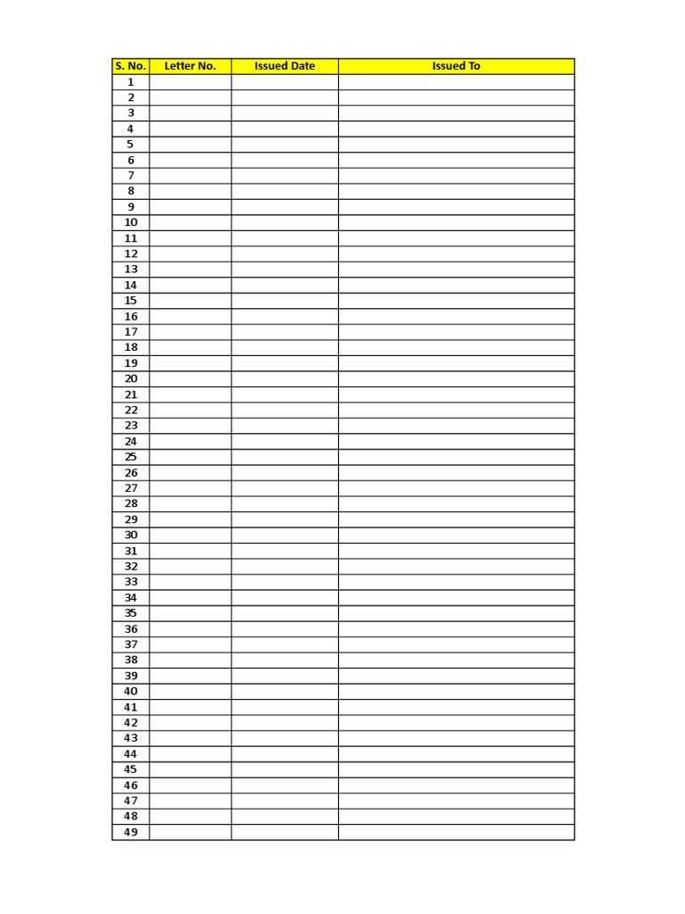 Official Letter Tracking List | PDF