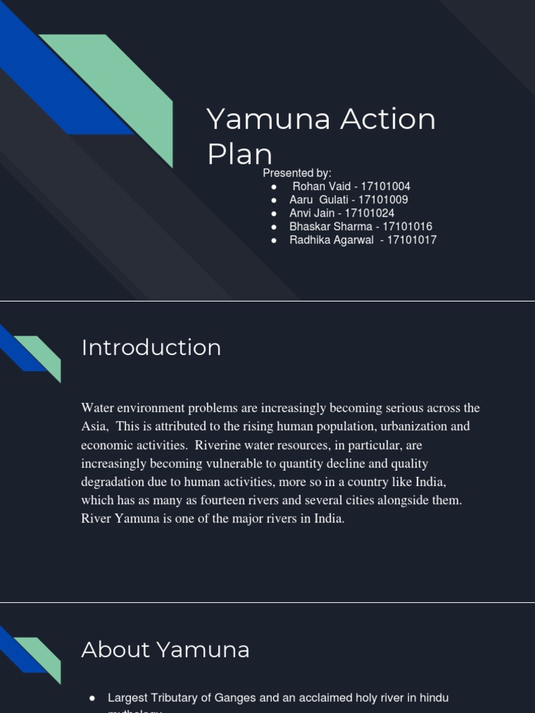 Yamuna Action Plan | PDF | Water Pollution | Sewage Treatment