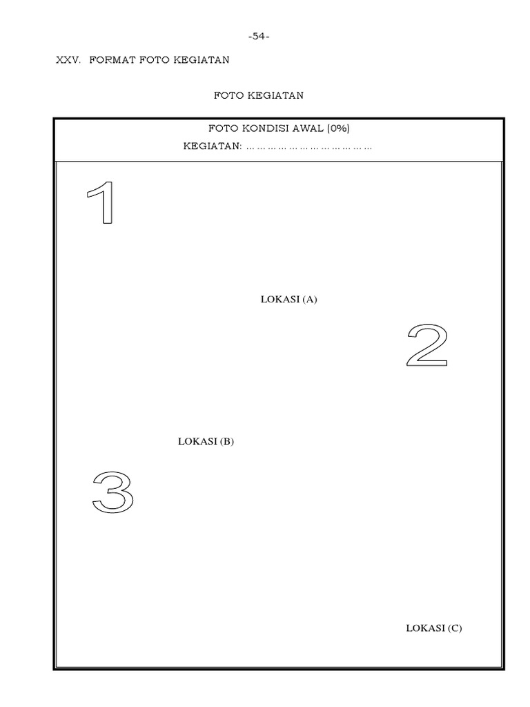 Format Foto Kegiatan Rembuk | PDF