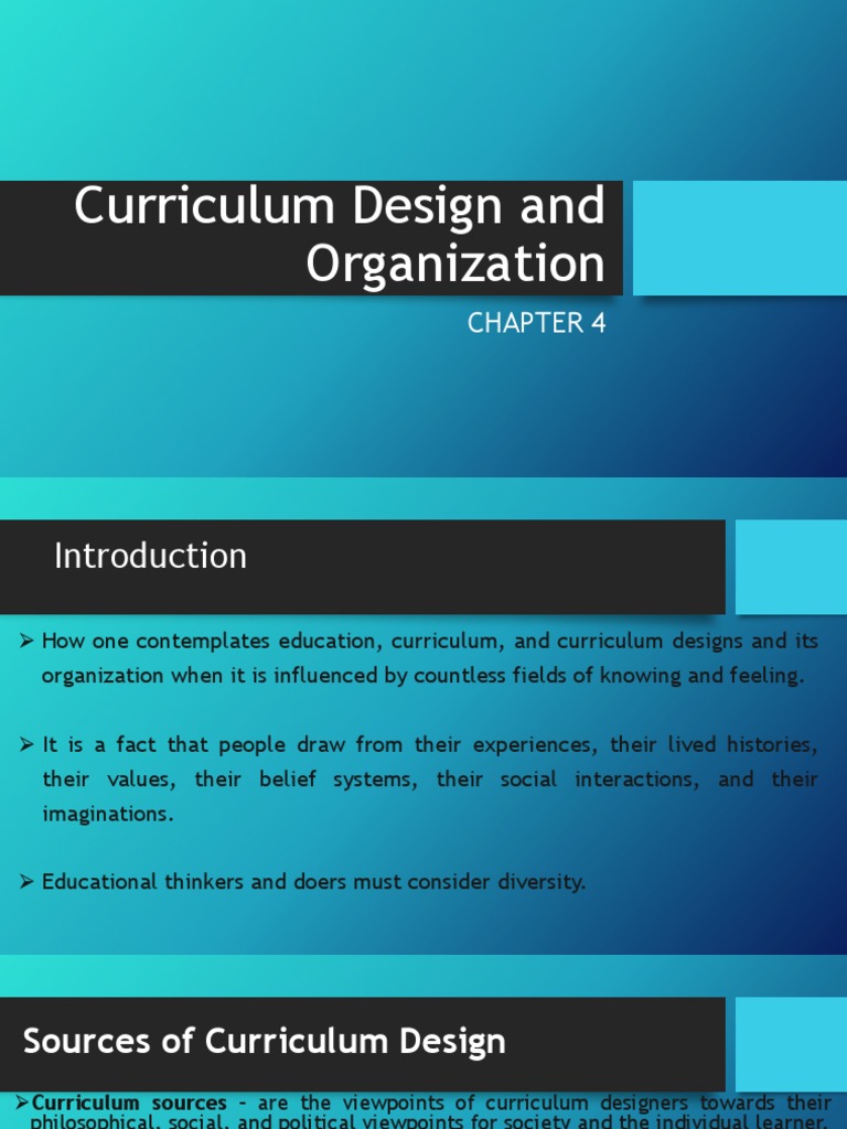 Curriculum Design and Organization Insights | PDF | Curriculum | Design