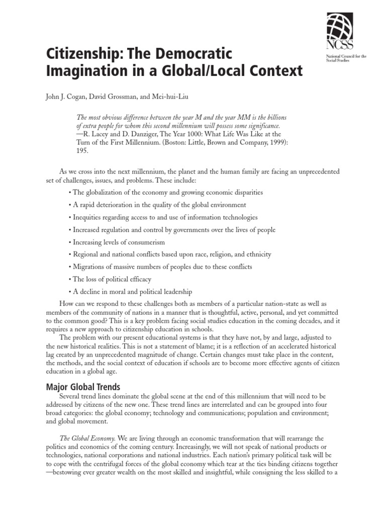 8 Citizenship PDF | PDF | Citizenship | Globalization