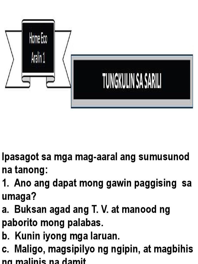 Mga Tungkulin Sa Sarili | PDF
