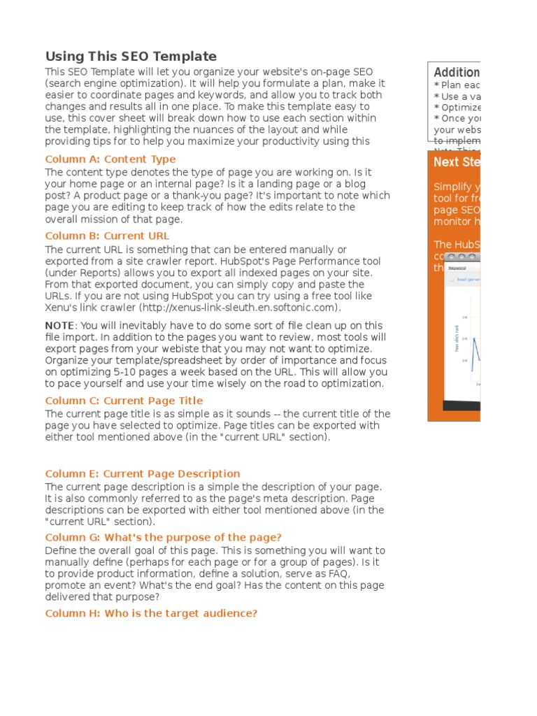 SEO Onpage Template | PDF | Search Engine Optimization | Hyperlink