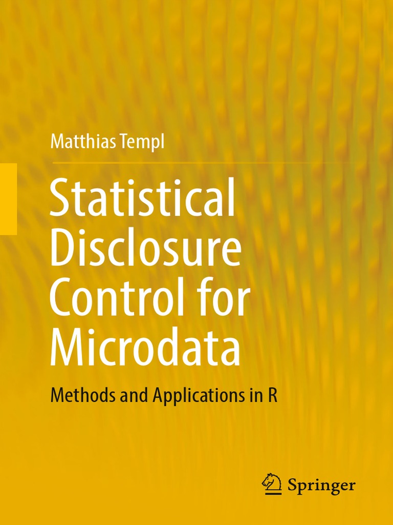 Statistical Disclosure Control For Microdata Pdf R Programming Language Logistic Regression