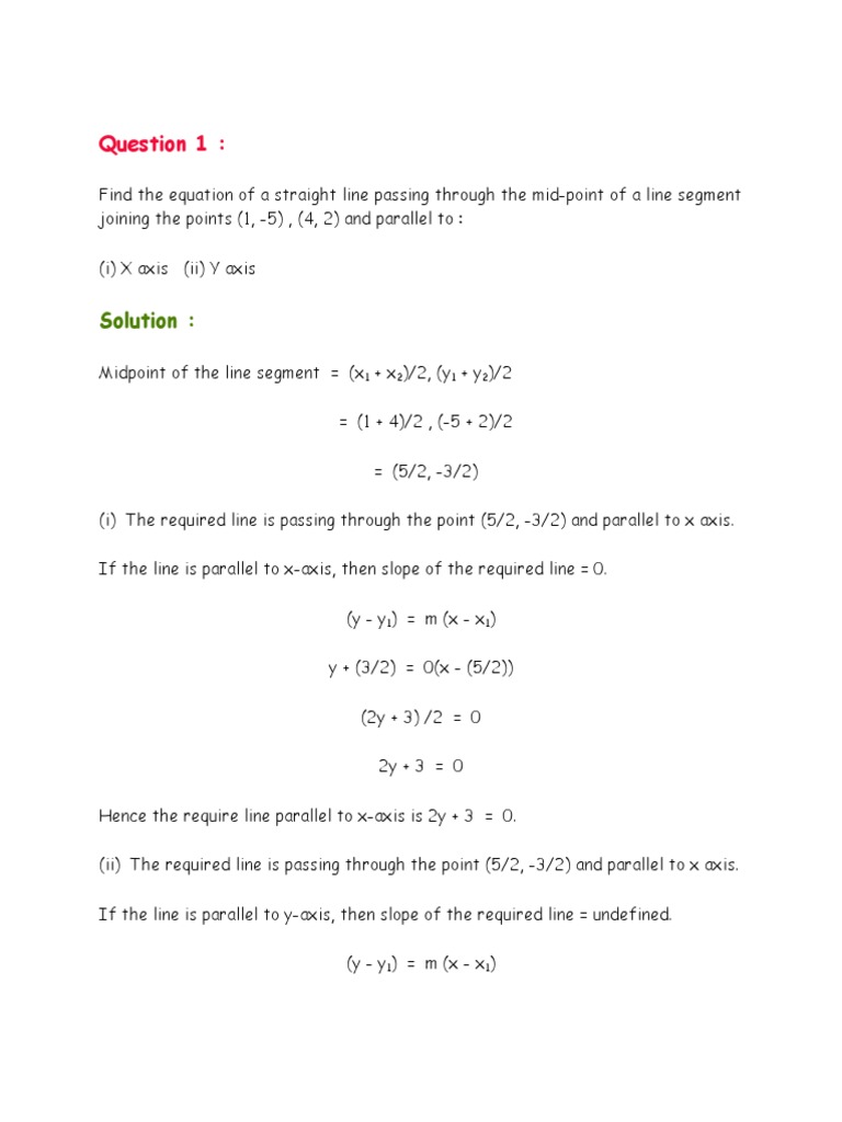 Solving Linear Equations: Finding Slopes, Intercepts, and Equations of ...