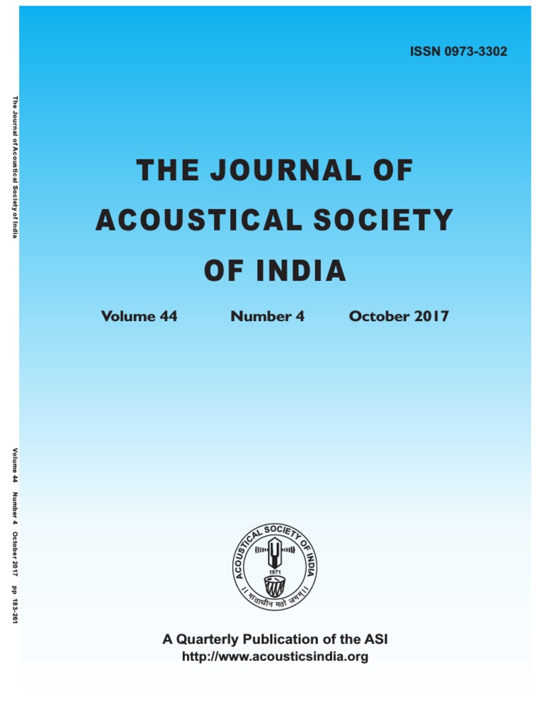 Acoustic Journal 444 2017 | PDF | Lymphatic System | Medical Ultrasound
