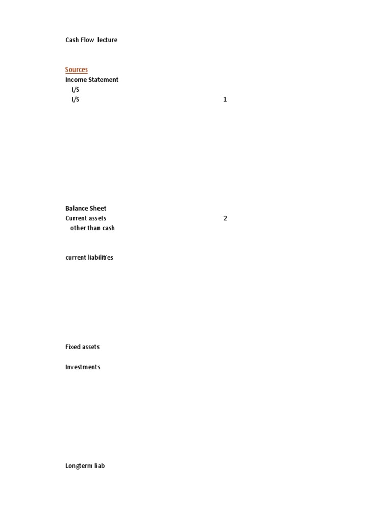 Cash - Flow Lecture | PDF