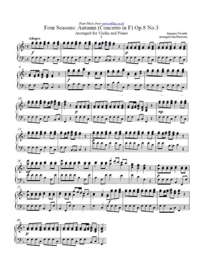 Vivaldi Autumn 1 | PDF