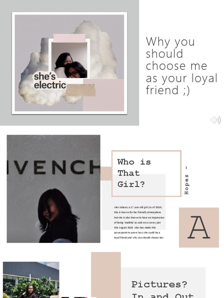 Why You Should Choose Me As Your Loyal Friend | PDF