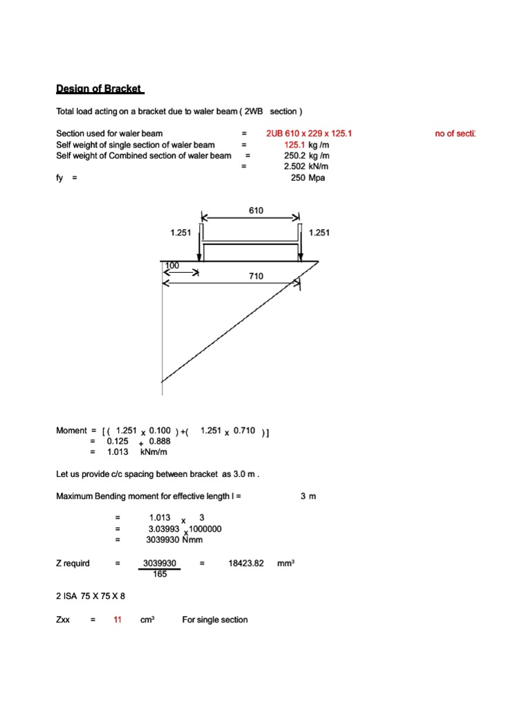 Bracket-Design STEEL PDF | PDF | Mechanical Engineering | Civil Engineering
