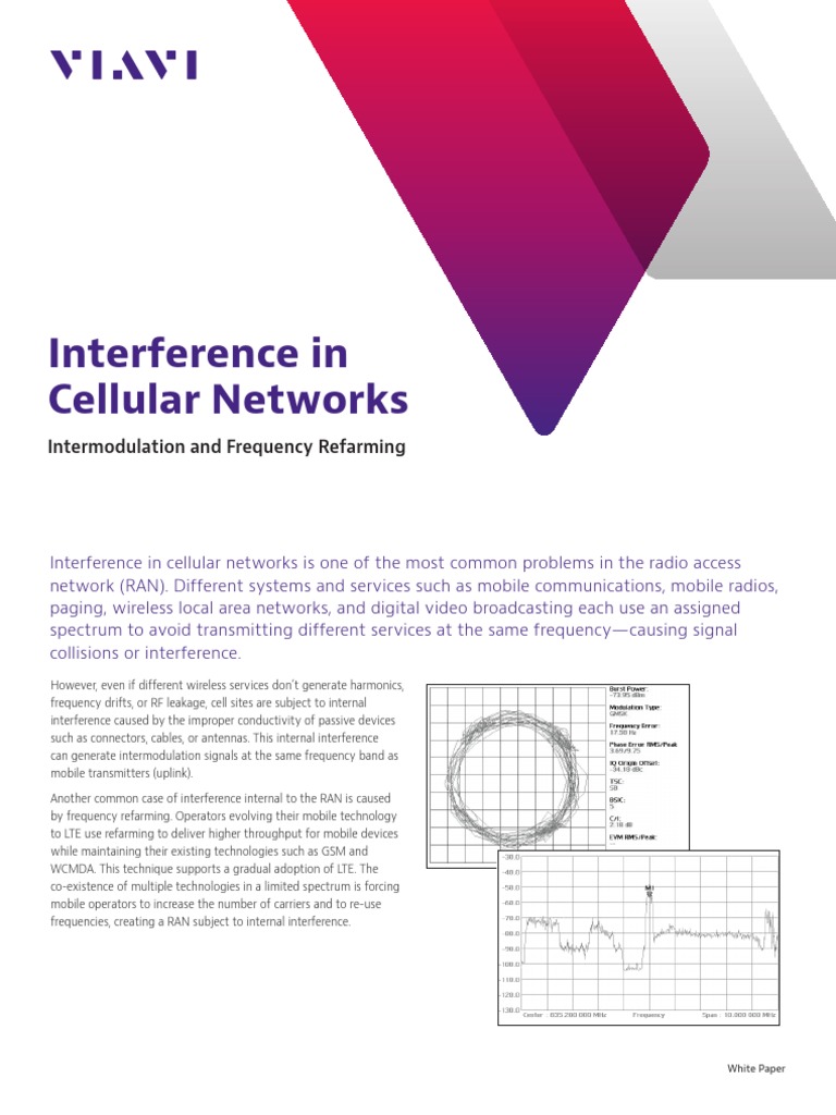 Interference Cellular Networks Intermodulation and Frequency Refarming White Paper en PDF | PDF ...