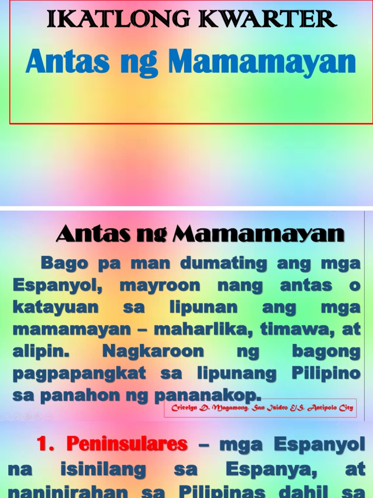 Antas NG Mamamayan | PDF