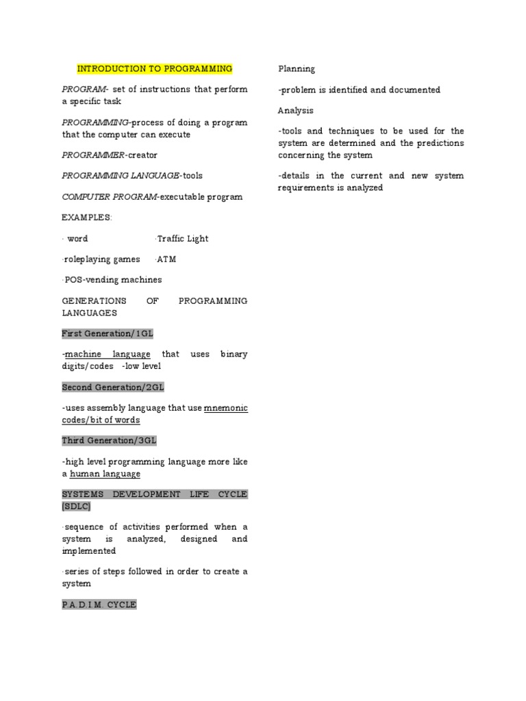 Introduction to Programming Basics | PDF | Art | Computers