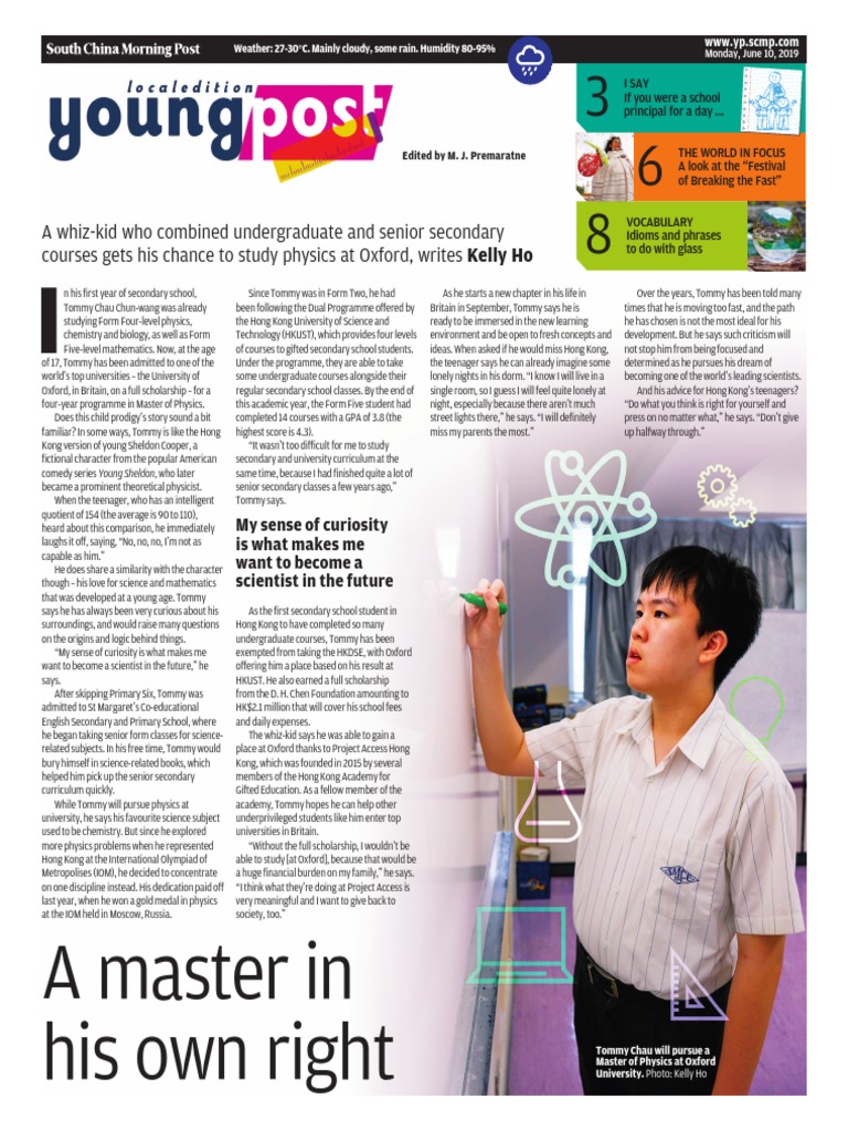 Tommy Chau: Prodigy at Oxford | PDF | University Of Oxford | University